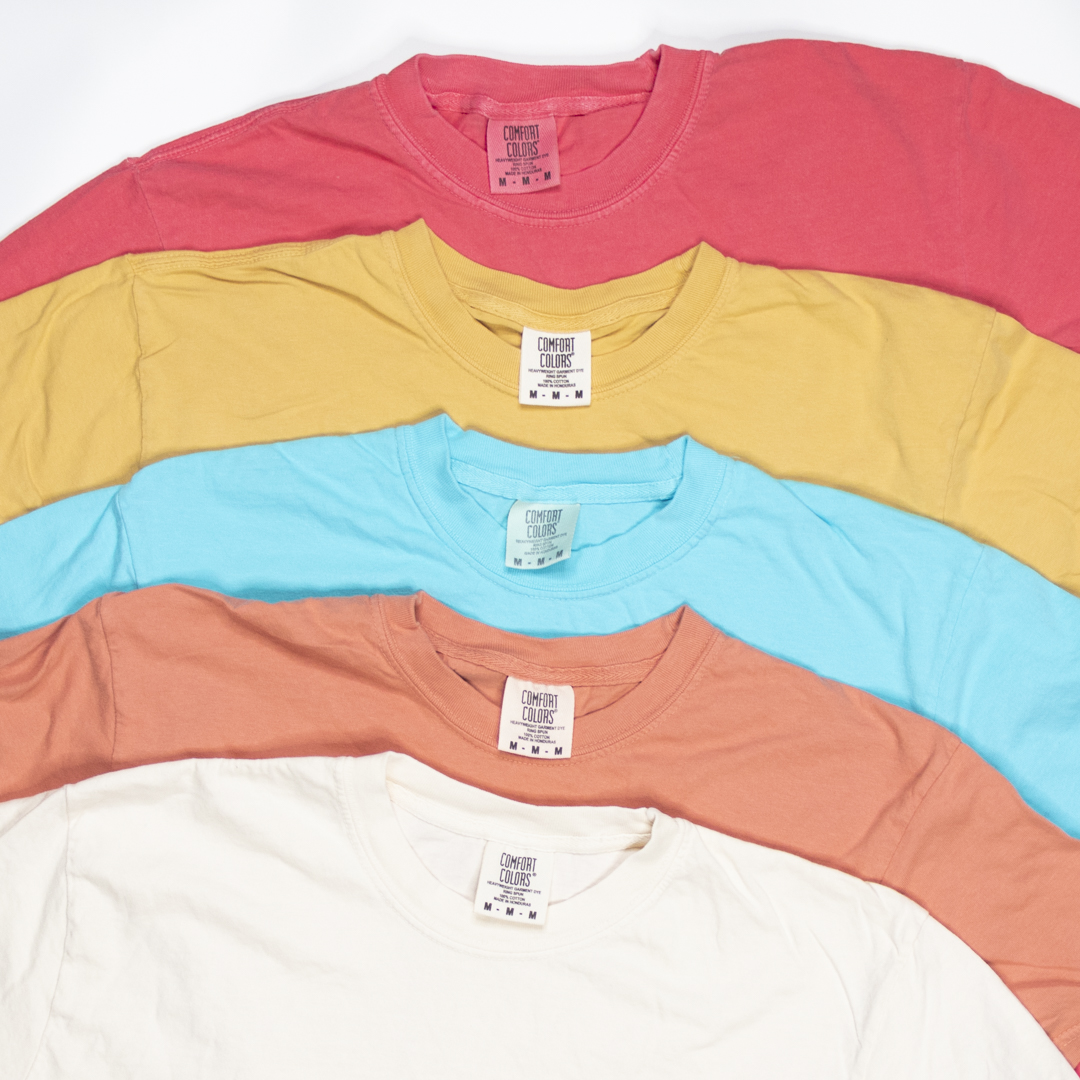 Now Available Comfort Color T-Shirts | Printed Mint