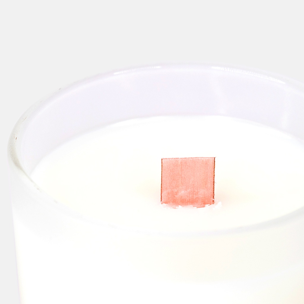 Candle Frosted (Pink Wick) Glass | Printed Mint