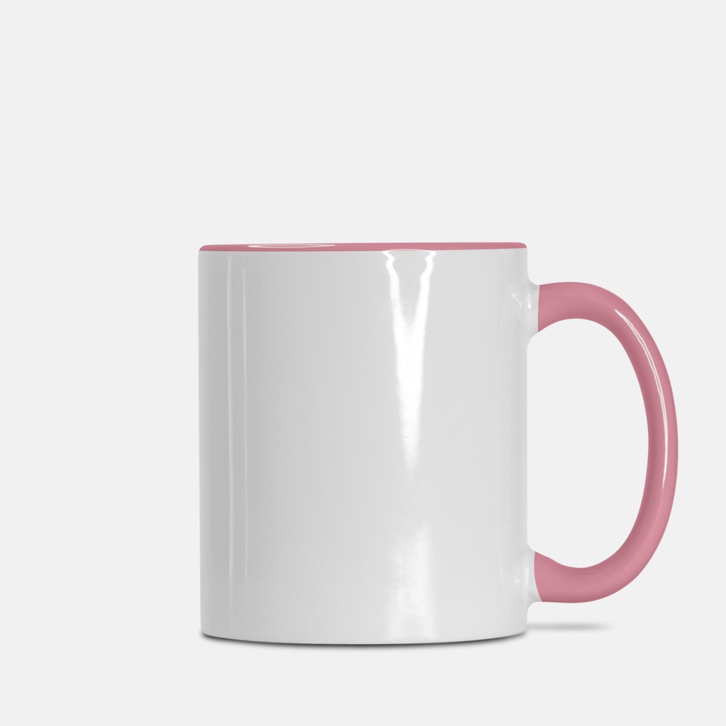 Mug 11 oz. (Pink + White) | Printed Mint